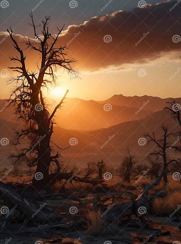 Desolate Abandoned Post-Apocalyptic Nature Scene, Created with ...