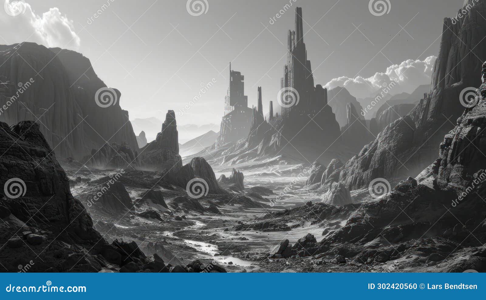 Desolate Future World - AI Generated Stock Illustration - Illustration ...