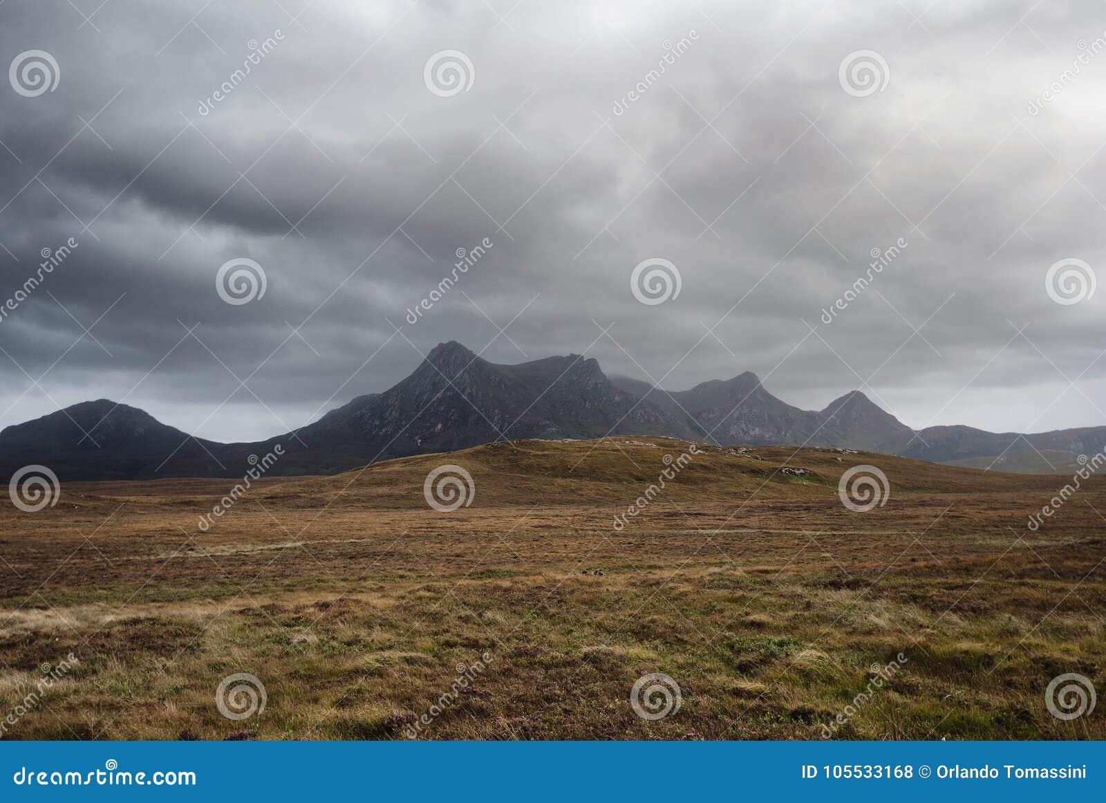 Desolate Highlands Landscape Stock Photo - Image of landscape, scottish ...