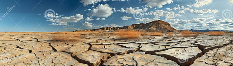 Desolate Landscape with Clay Formations, Dry and Harsh Environment ...