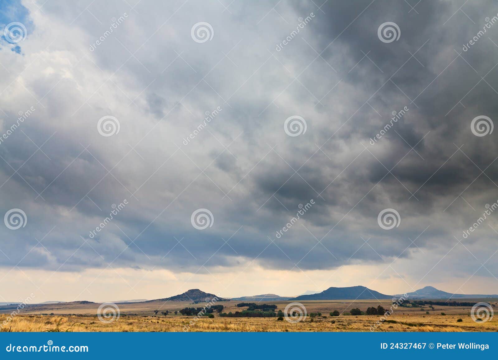 Desolate Landscape on a Rainy Day Stock Image - Image of countryside ...