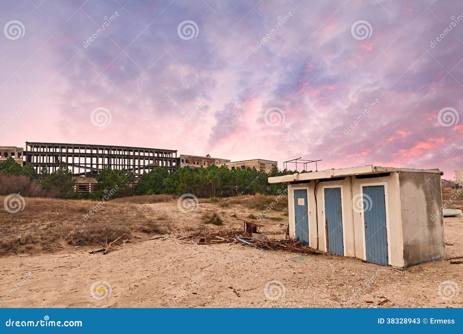Desolate landscape stock image. Image of cloud, desert - 38328943