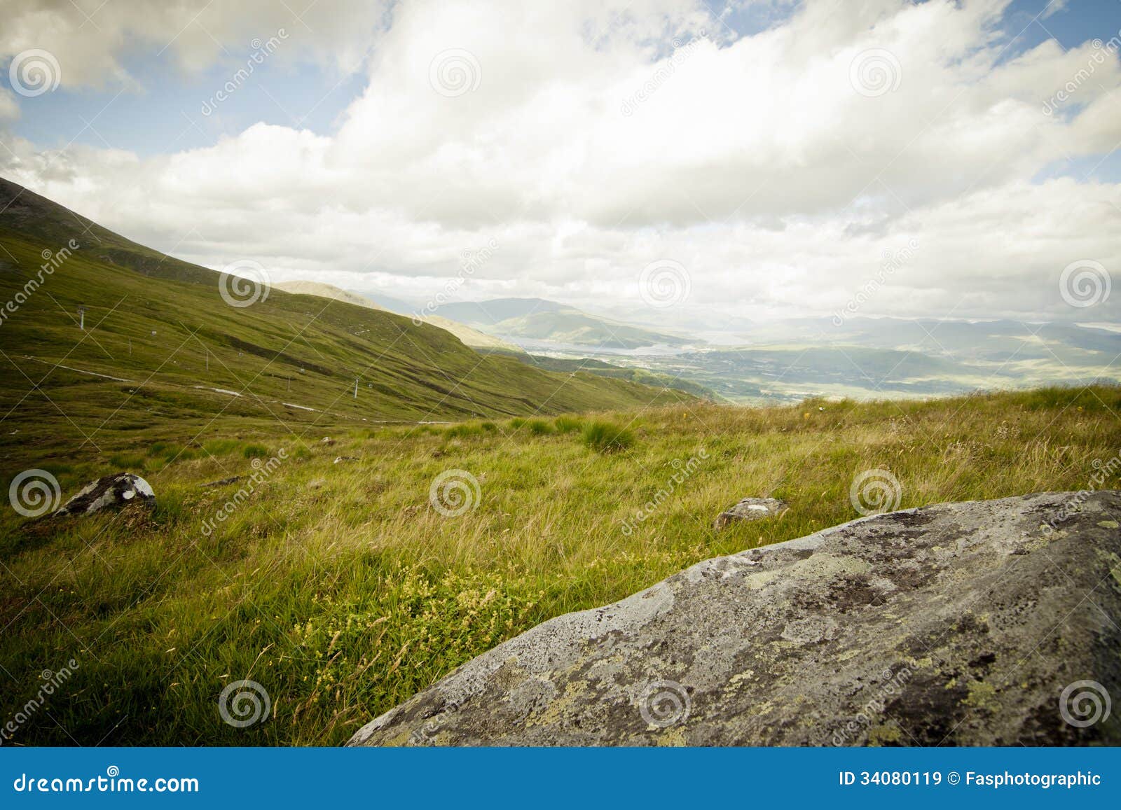 Desolate Scottish Mountain Top Stock Image - Image of nevis ...