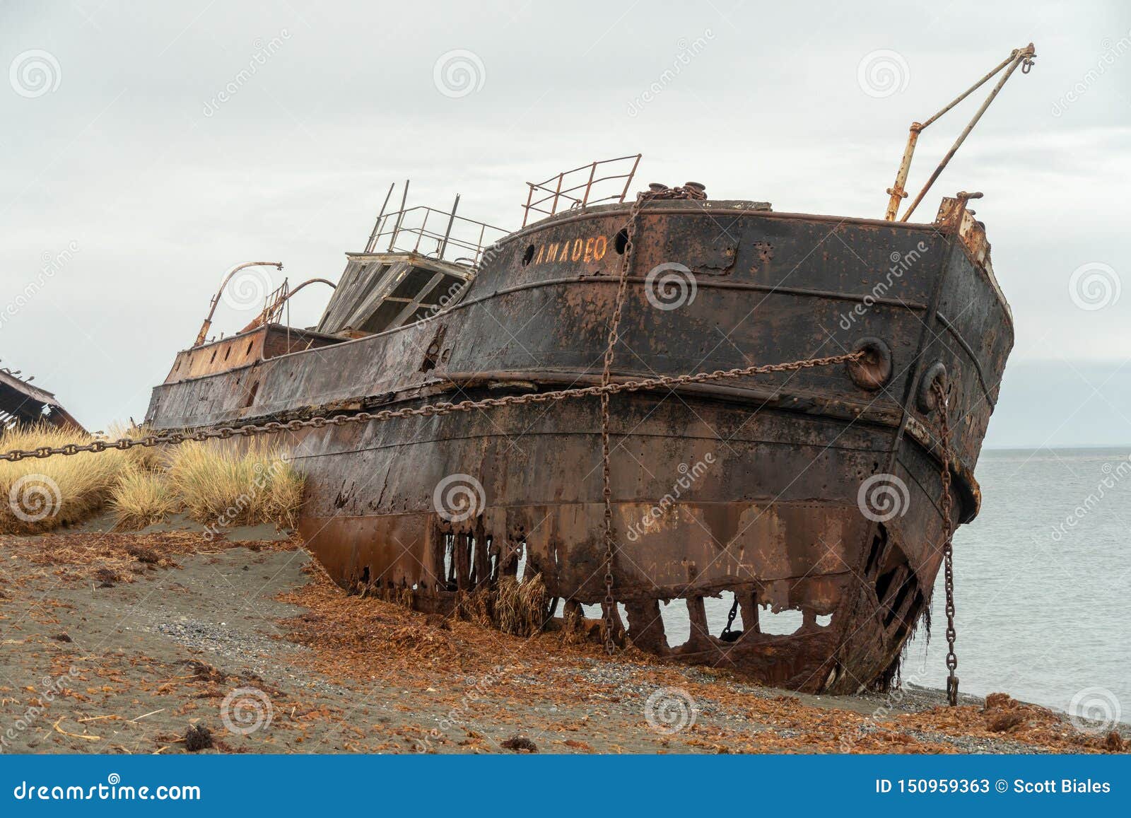 Desolate Ship Wreck - Desdemona Wreck Stock Image - Image of ...