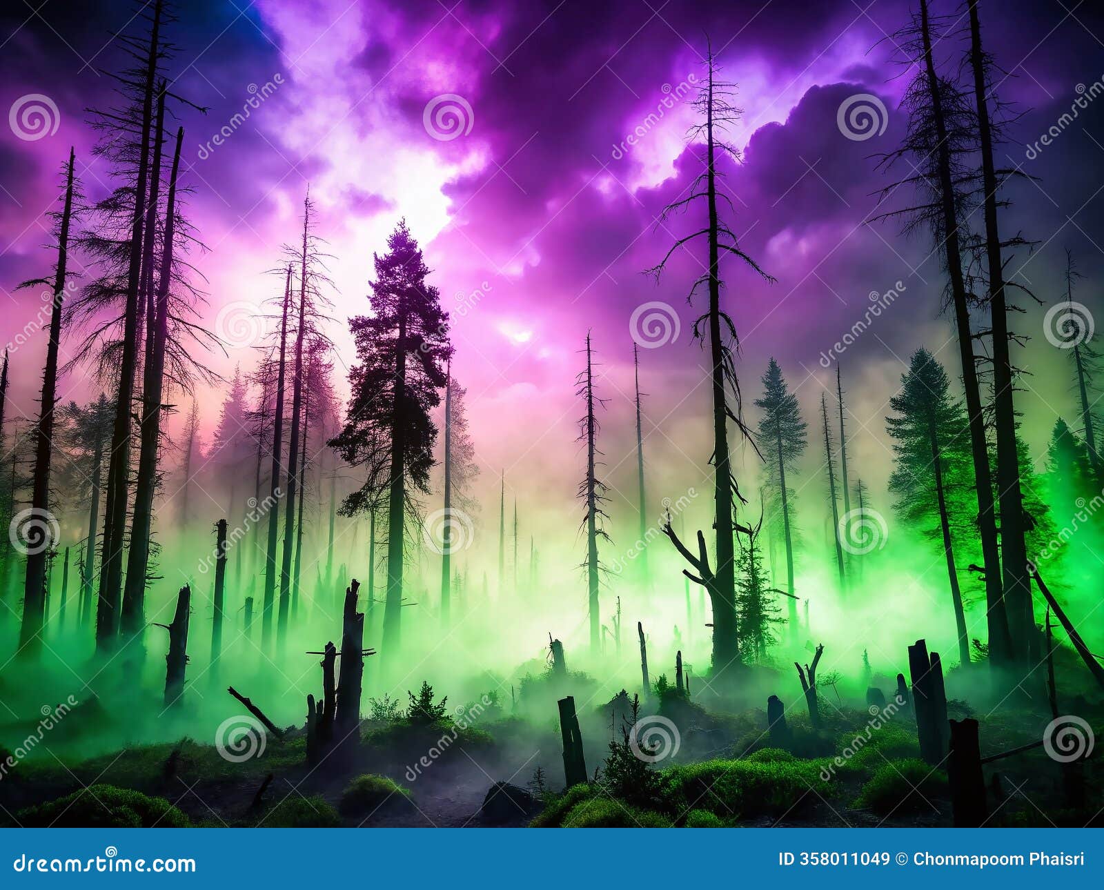 Poisonous Mist Splatter A Splatter That Forms A Noxious Poisonou Stock ...