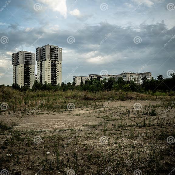 Desolate suburb landscape stock photo. Image of landscape - 32814196