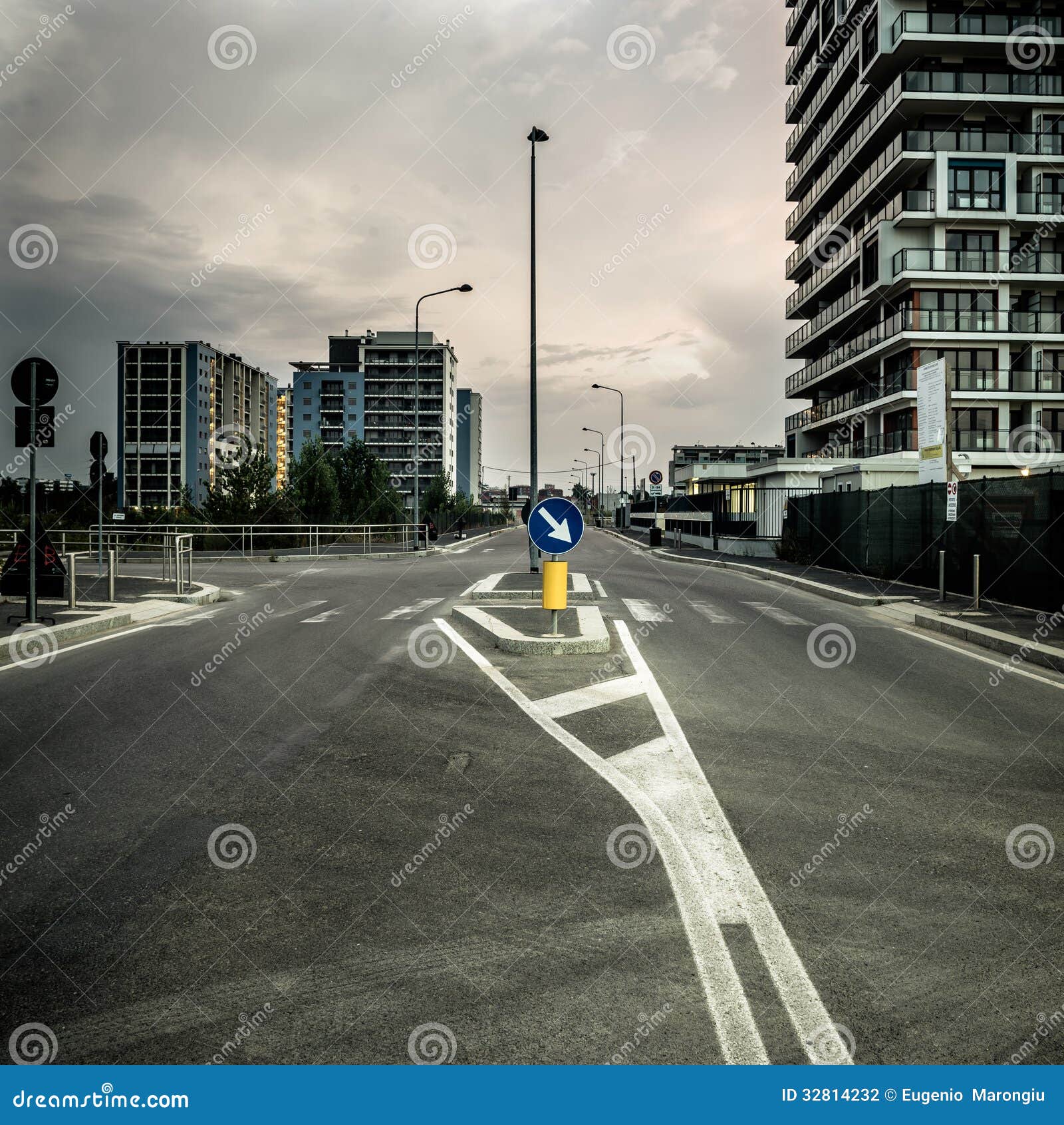 Desolate suburb landscape stock photo. Image of city - 32814232