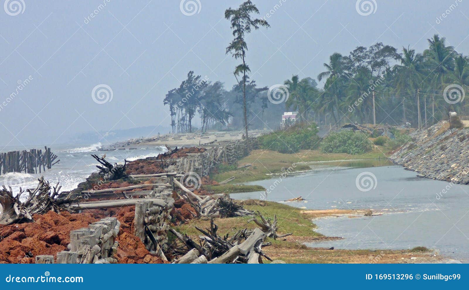 Desolate Coastal Area after a Hurricane Stock Photo - Image of ...