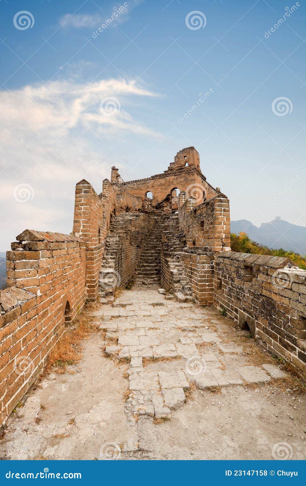 Desolation of the Great Wall Stock Photo - Image of ancient, peking ...