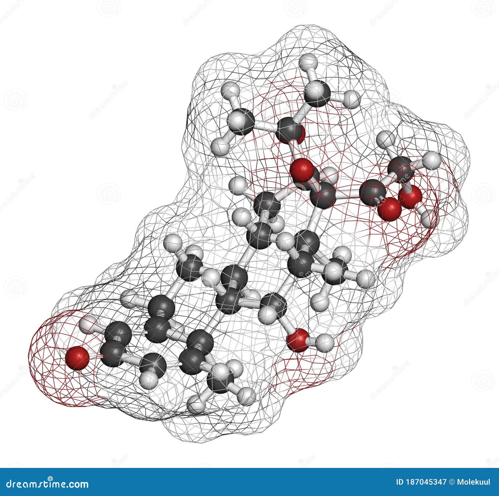 Desonide Topical Corticosteroid Drug Molecule. 3D Rendering Stock ...
