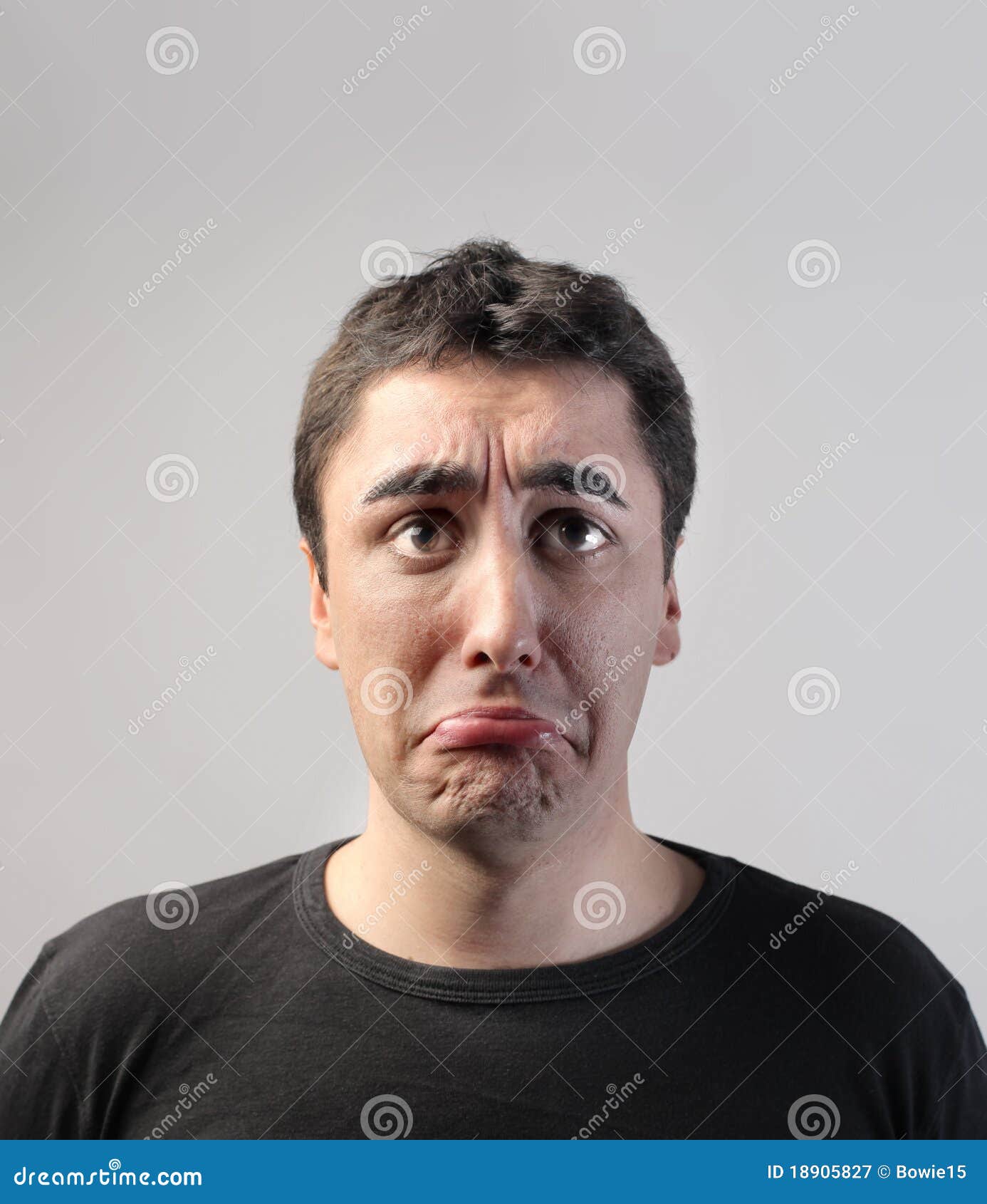 Despair stock image. Image of sadness, young, mouth, visage - 18905827