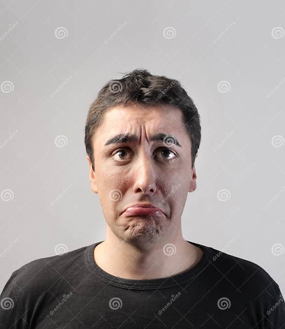 Despair stock image. Image of sadness, young, mouth, visage - 18905827