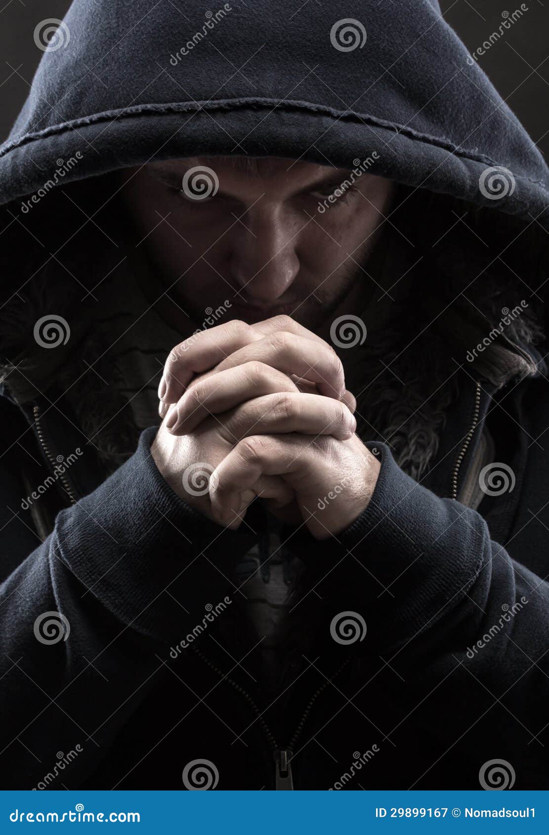 Praying bandit stock image. Image of looking, mercy, asking - 29899167