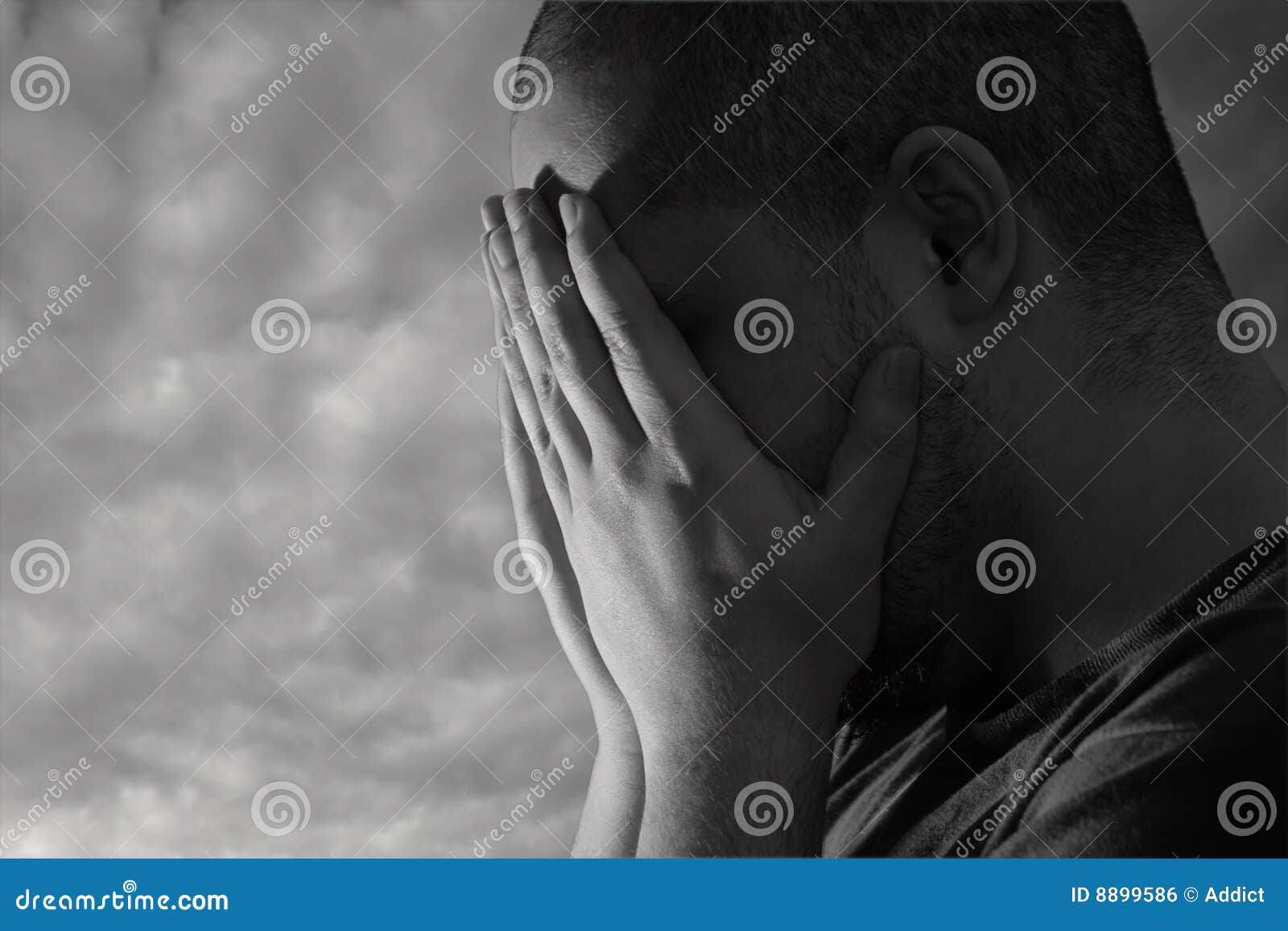 Despair/depression stock photo. Image of hands, focus - 8899586