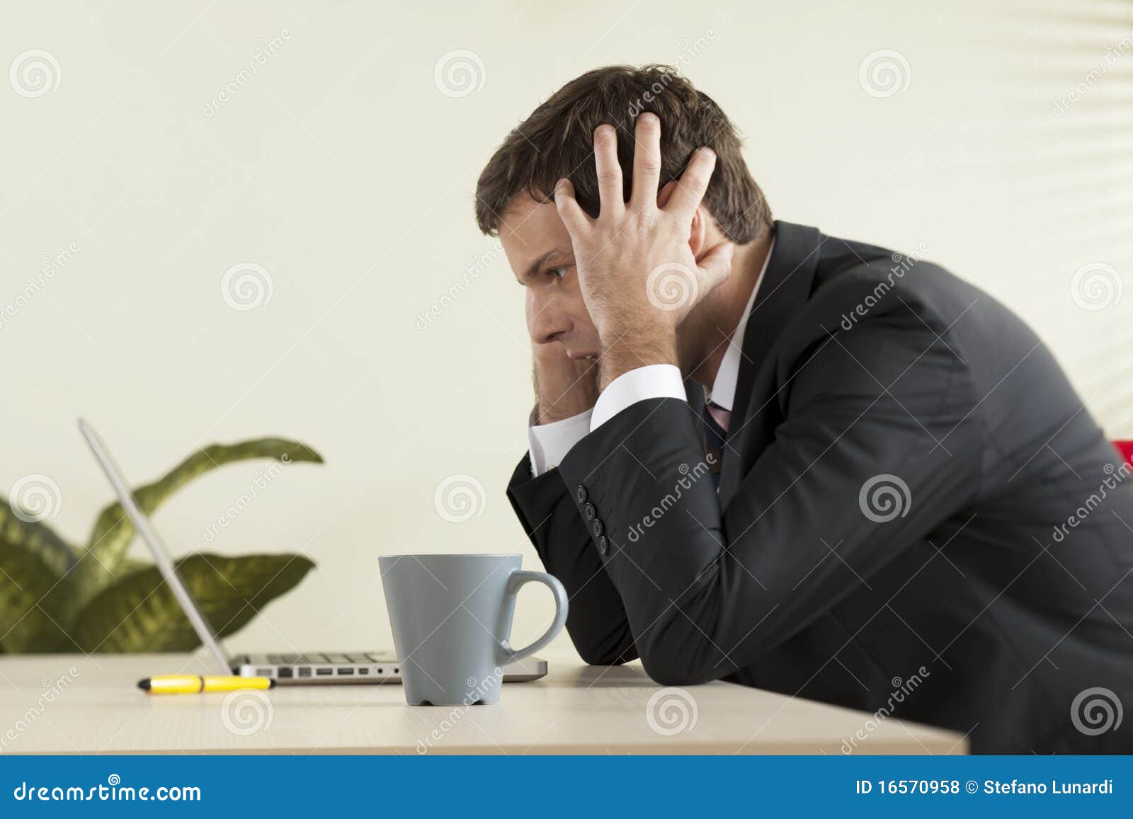 Desperate Businessman stock photo. Image of years, manager - 16570958