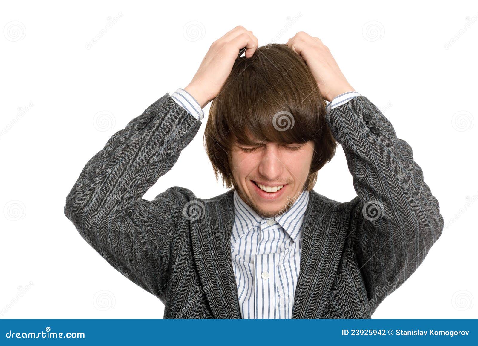 Desperate businessman stock photo. Image of sick, problem - 23925942