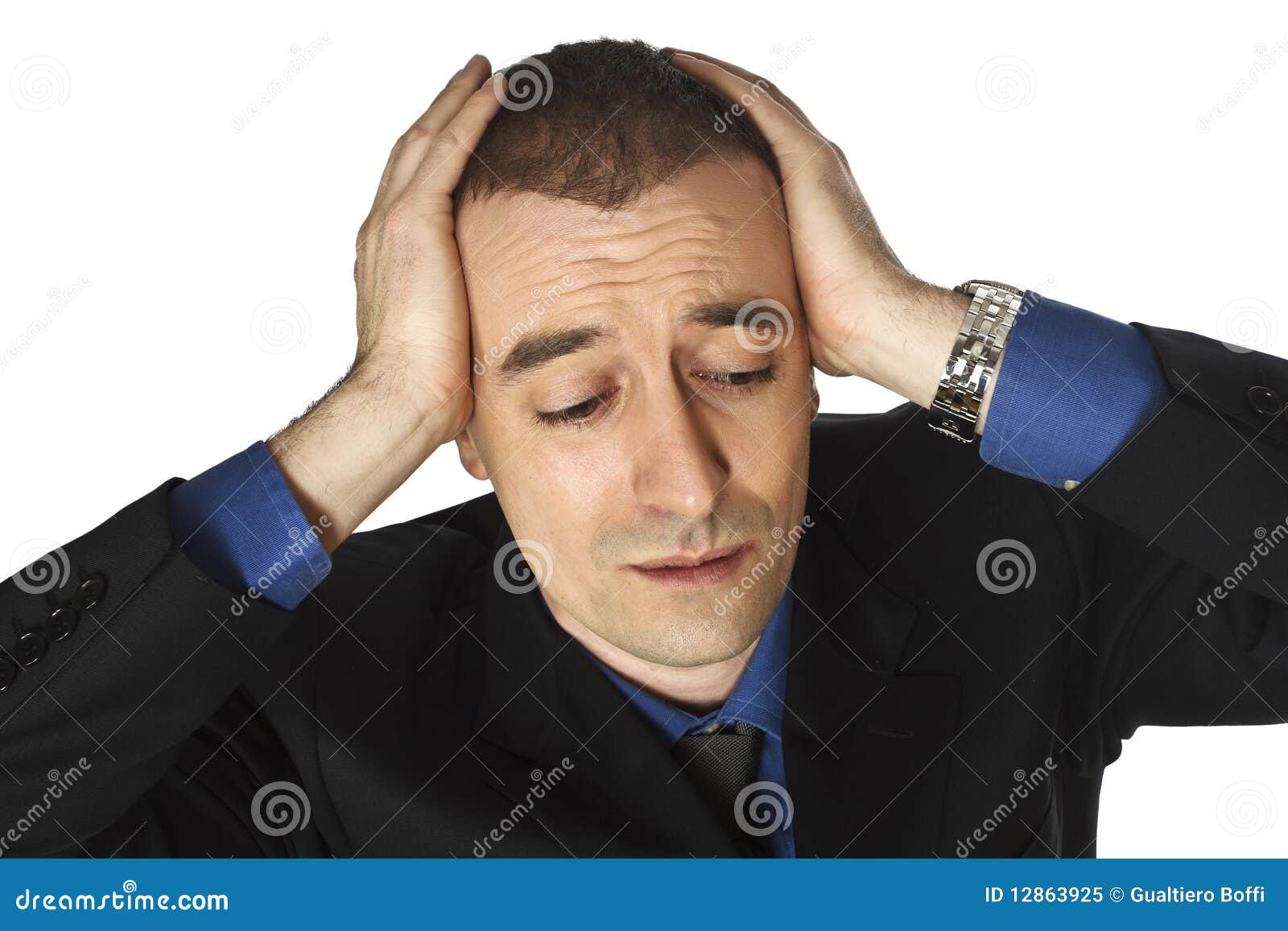 Desperate Businessman Portrait Stock Image - Image of portrait, adult ...