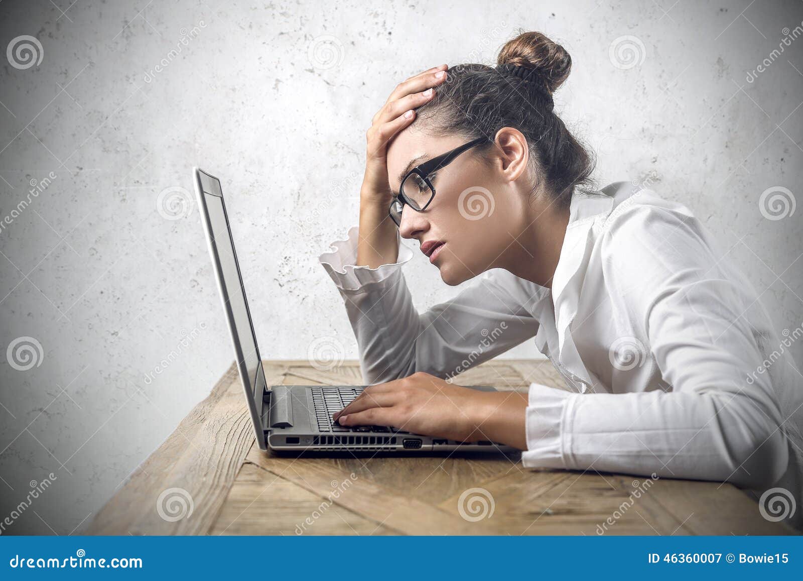 Desperate businesswoman stock image. Image of internet - 46360007