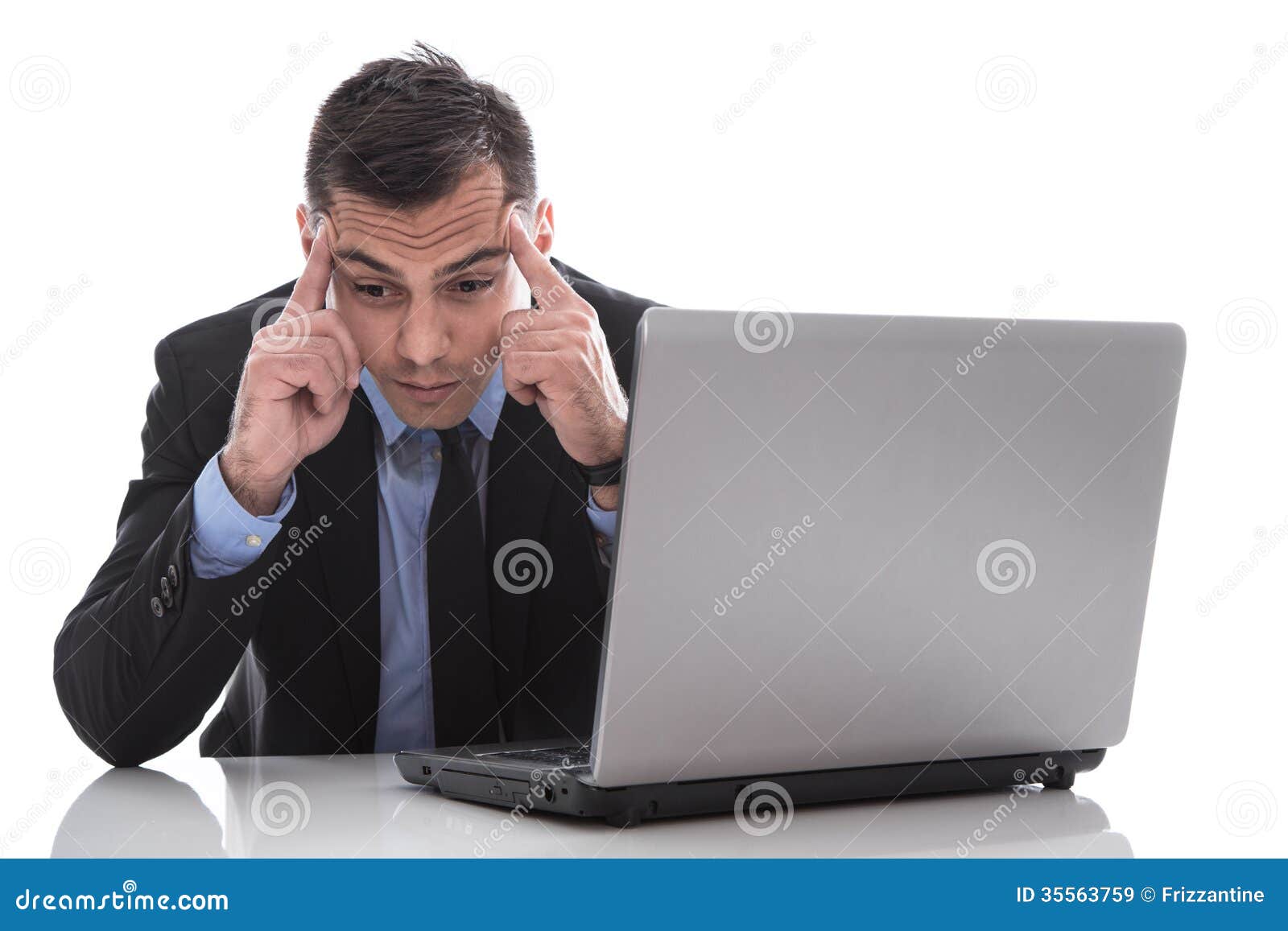 Desperate and Exhausted Isolated Manager at Desk - Burnout. Stock Image ... Desperate and Exhausted Isolated Manager at Desk - Burnout. Stock Image ...