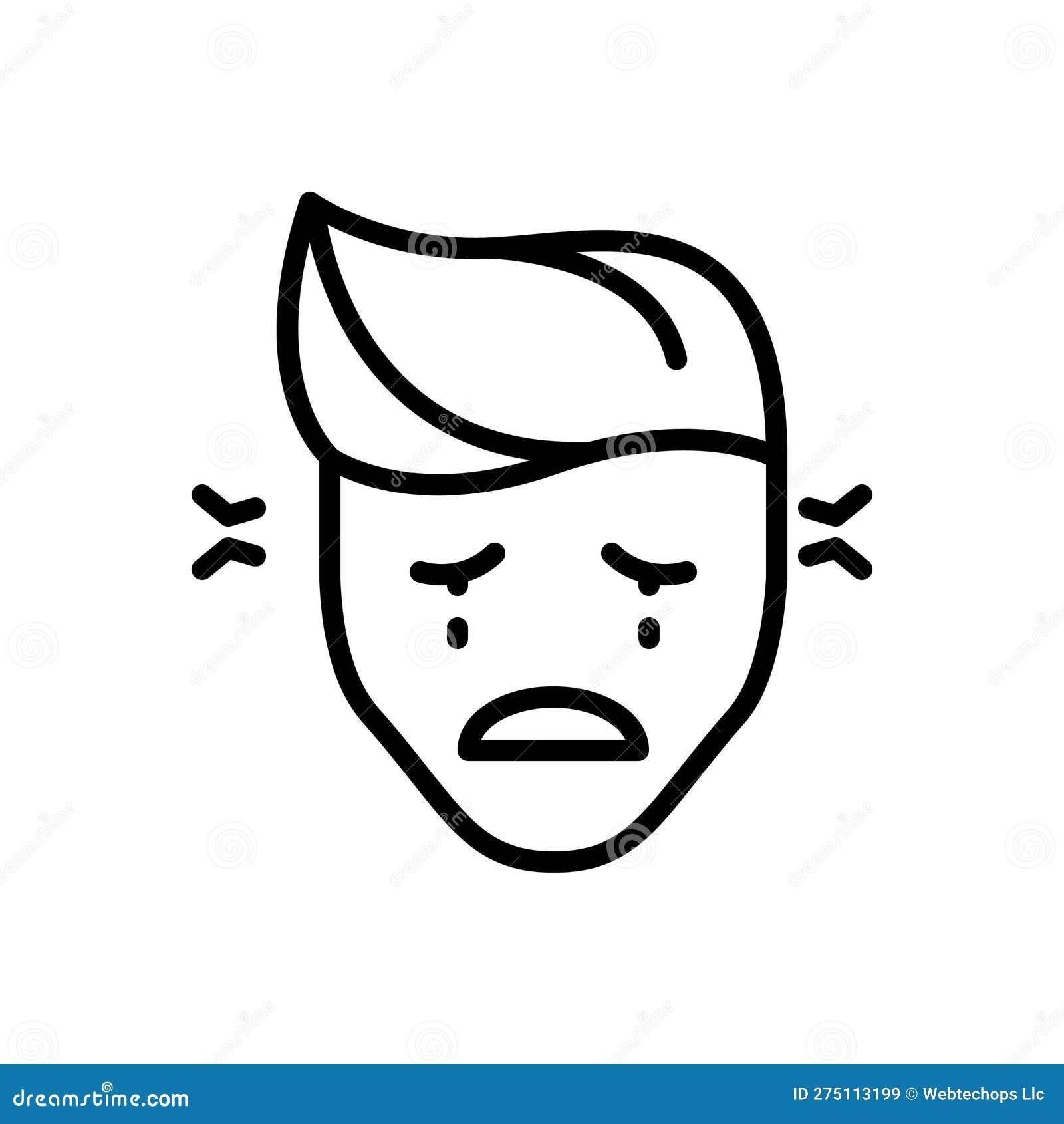 Silhouette Of Downcast Man With Target On His Back Vector Illustration ...