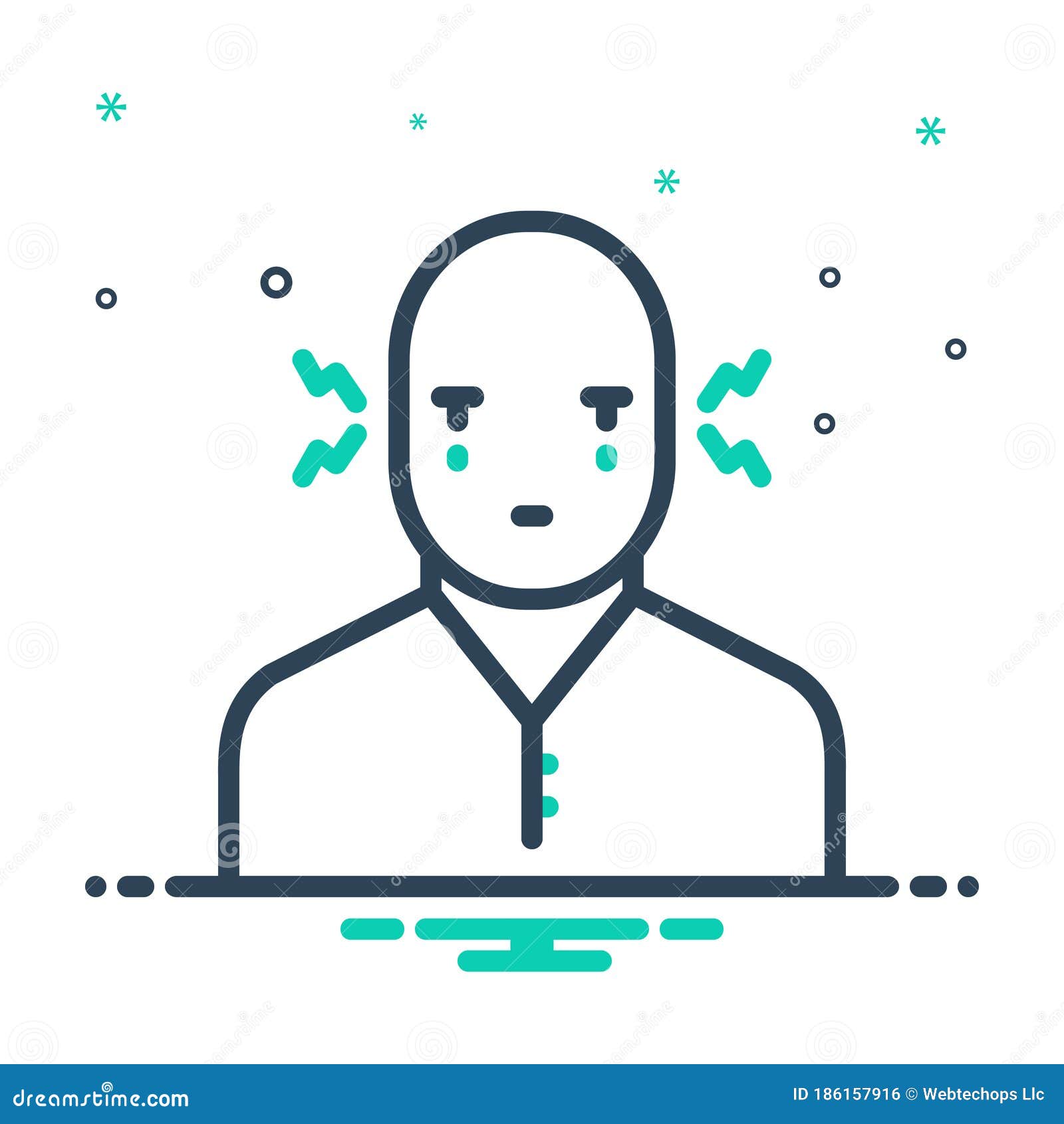 Mix Icon for Desperate, Disappointed and Despairing Stock Vector ...