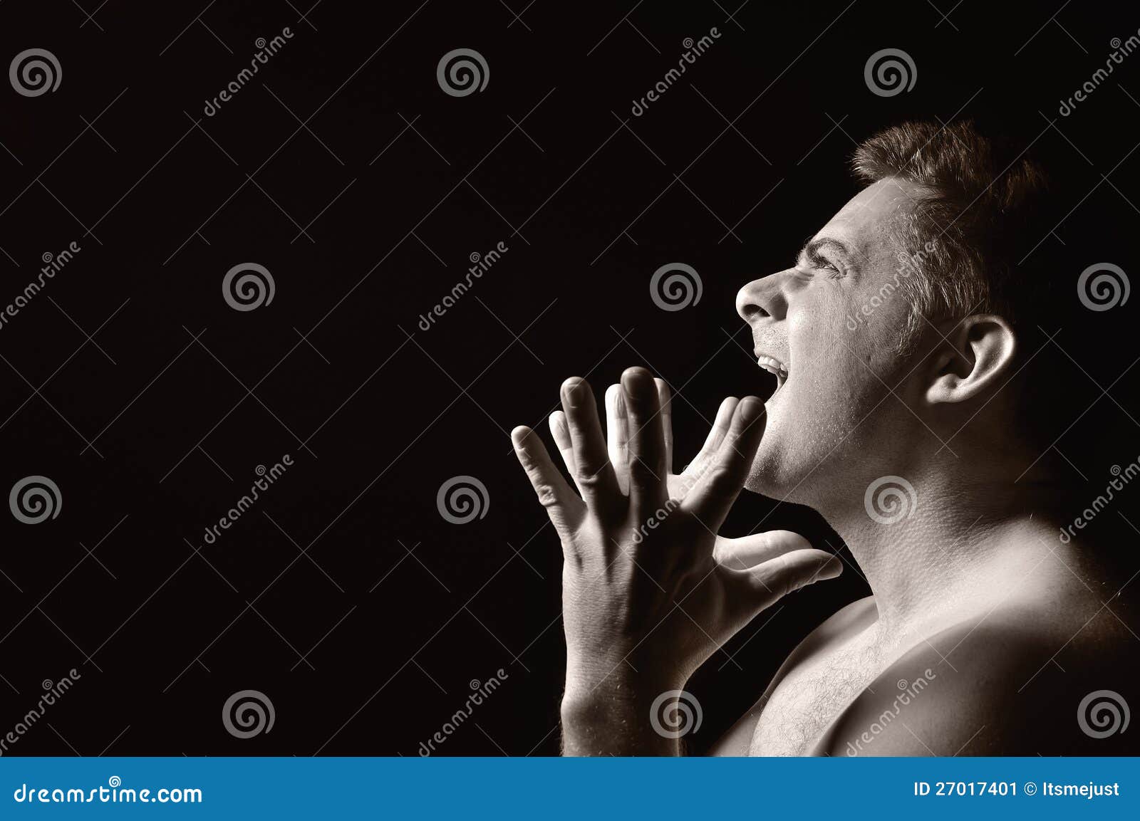Desperate man. stock image. Image of human, adult, desperate - 27017401