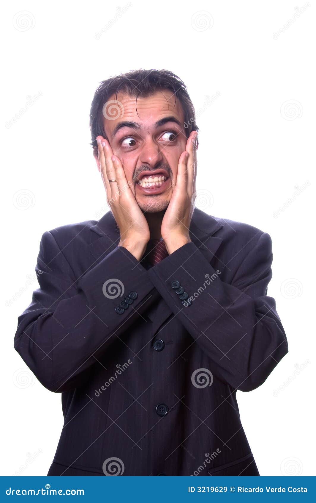 Desperate man stock image. Image of despair, headache - 3219629