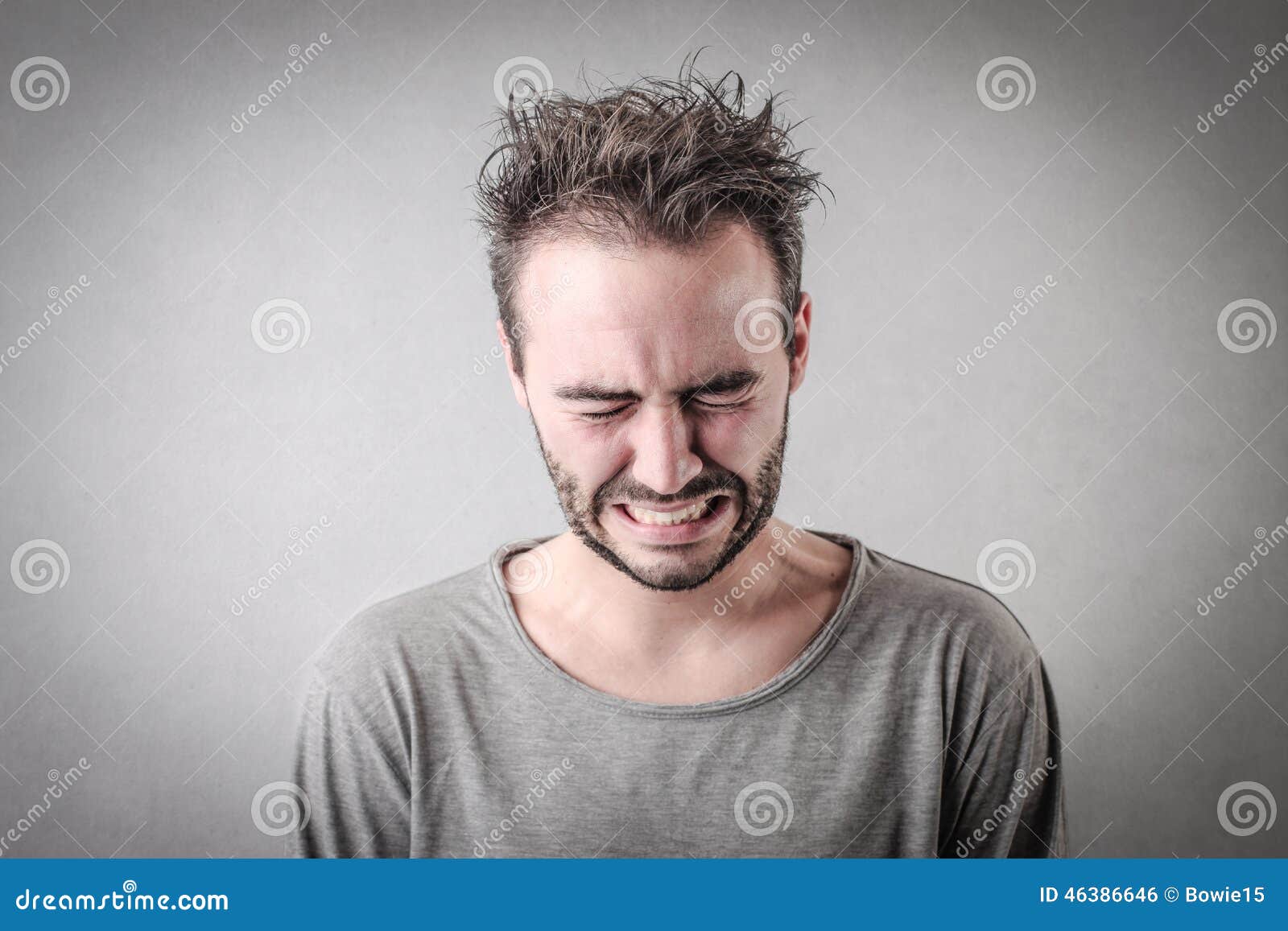 Desperate man stock photo. Image of upset, negative, white - 46386646