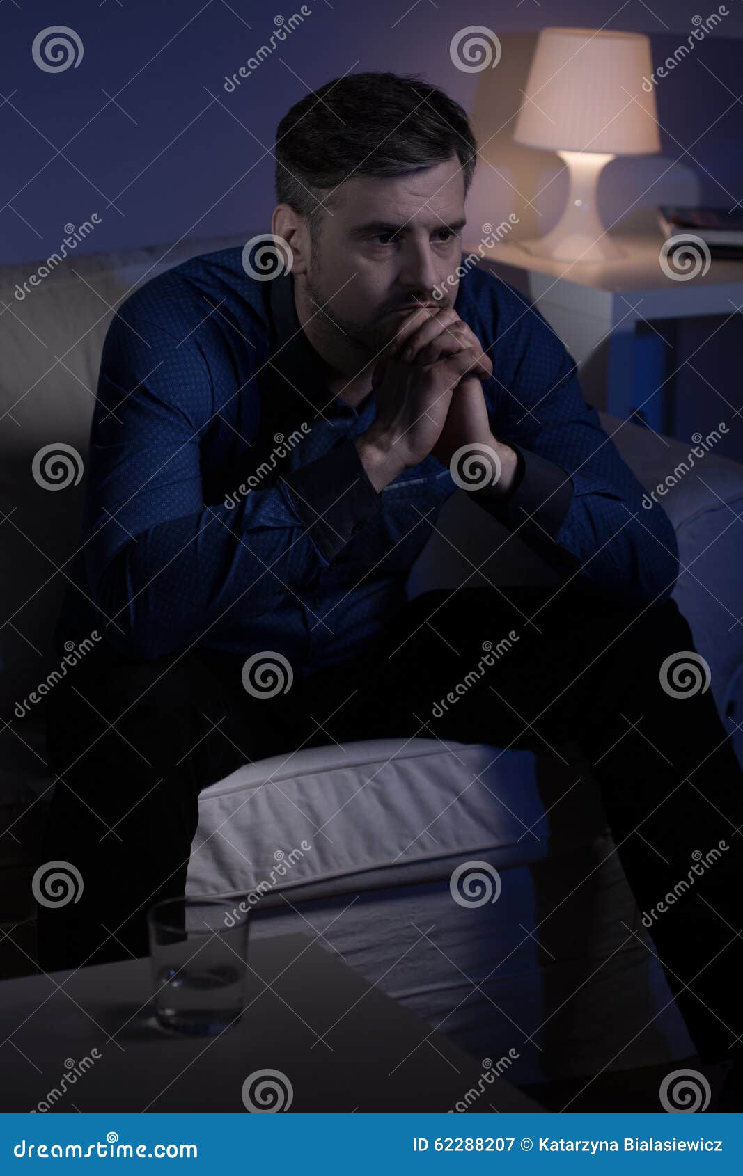 Desperate man with a drink stock image. Image of adult - 62288207