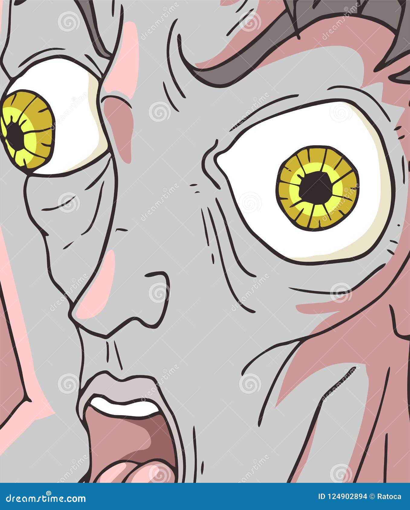 Desperate man expression stock vector. Illustration of face - 124902894