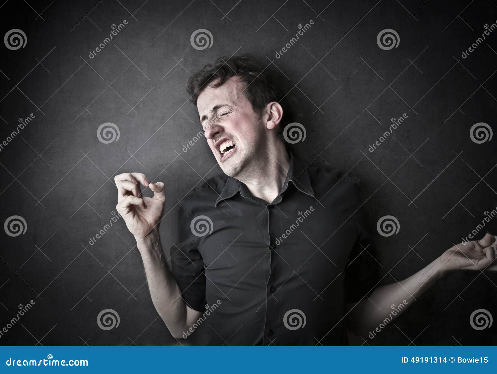 Desperate man stock photo. Image of unhappy, blackboard - 49191314