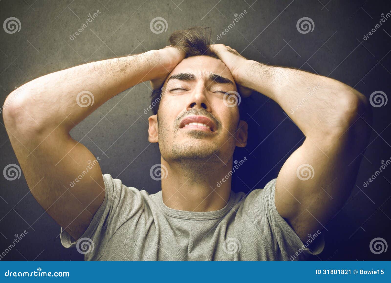 Desperate man stock image. Image of strough, wall, desolation - 31801821