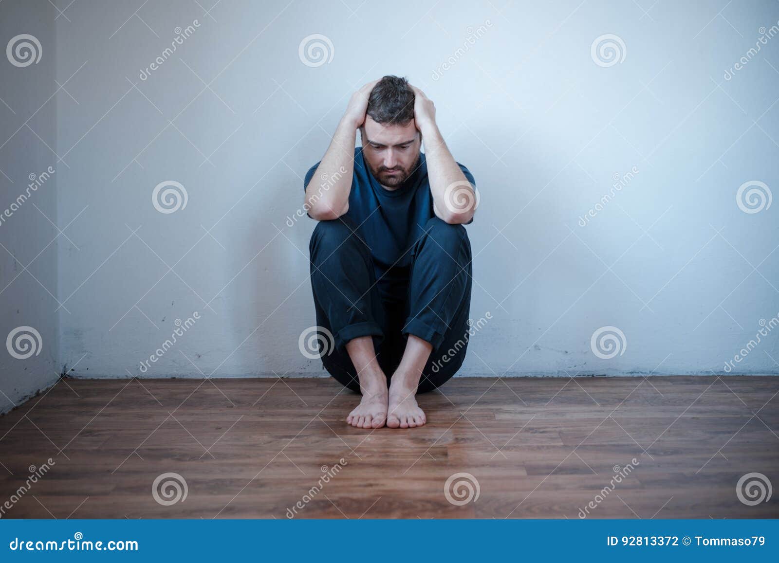 Desperate Man in Trouble Feeling Bad Stock Photo - Image of anxious ...