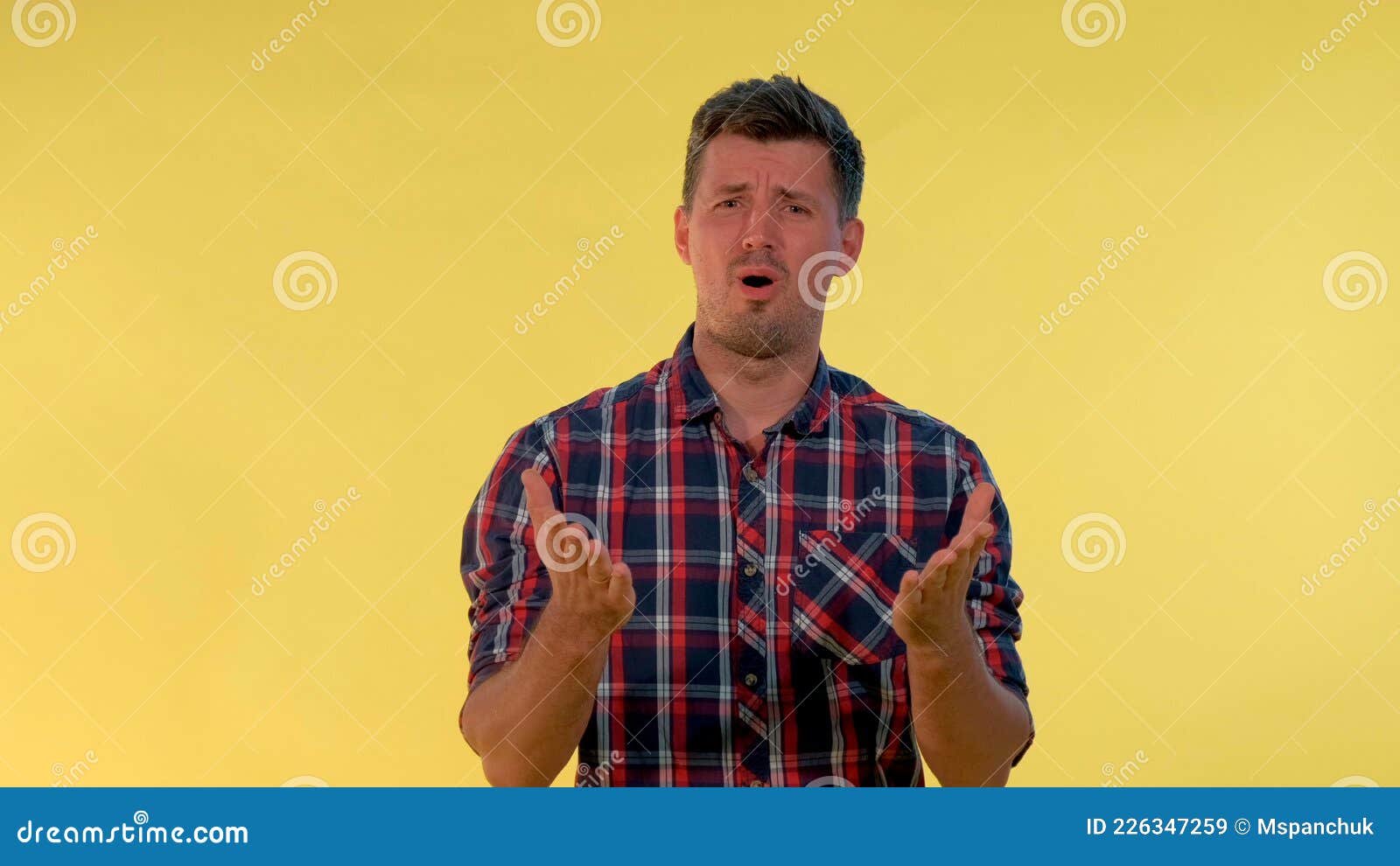 Desperate Man is Very Disappointed with Something Stock Image - Image ...