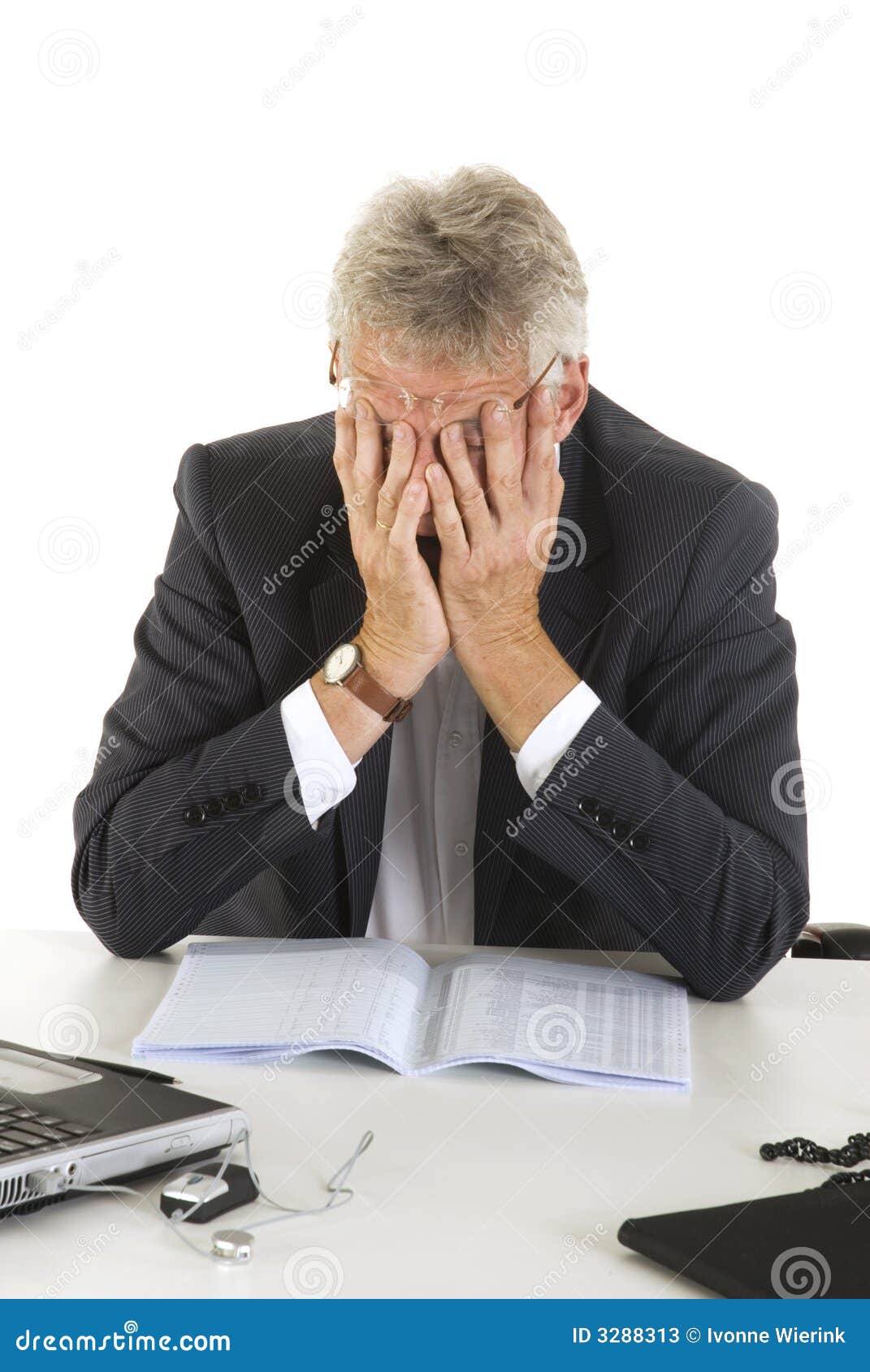 Desperate manager stock image. Image of miserable, effect - 3288313