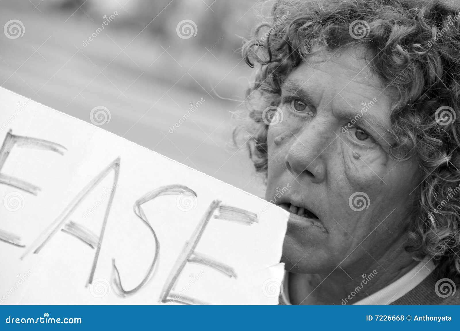 Desperate Person Asking for Help Stock Photo - Image of tint, body: 7226668