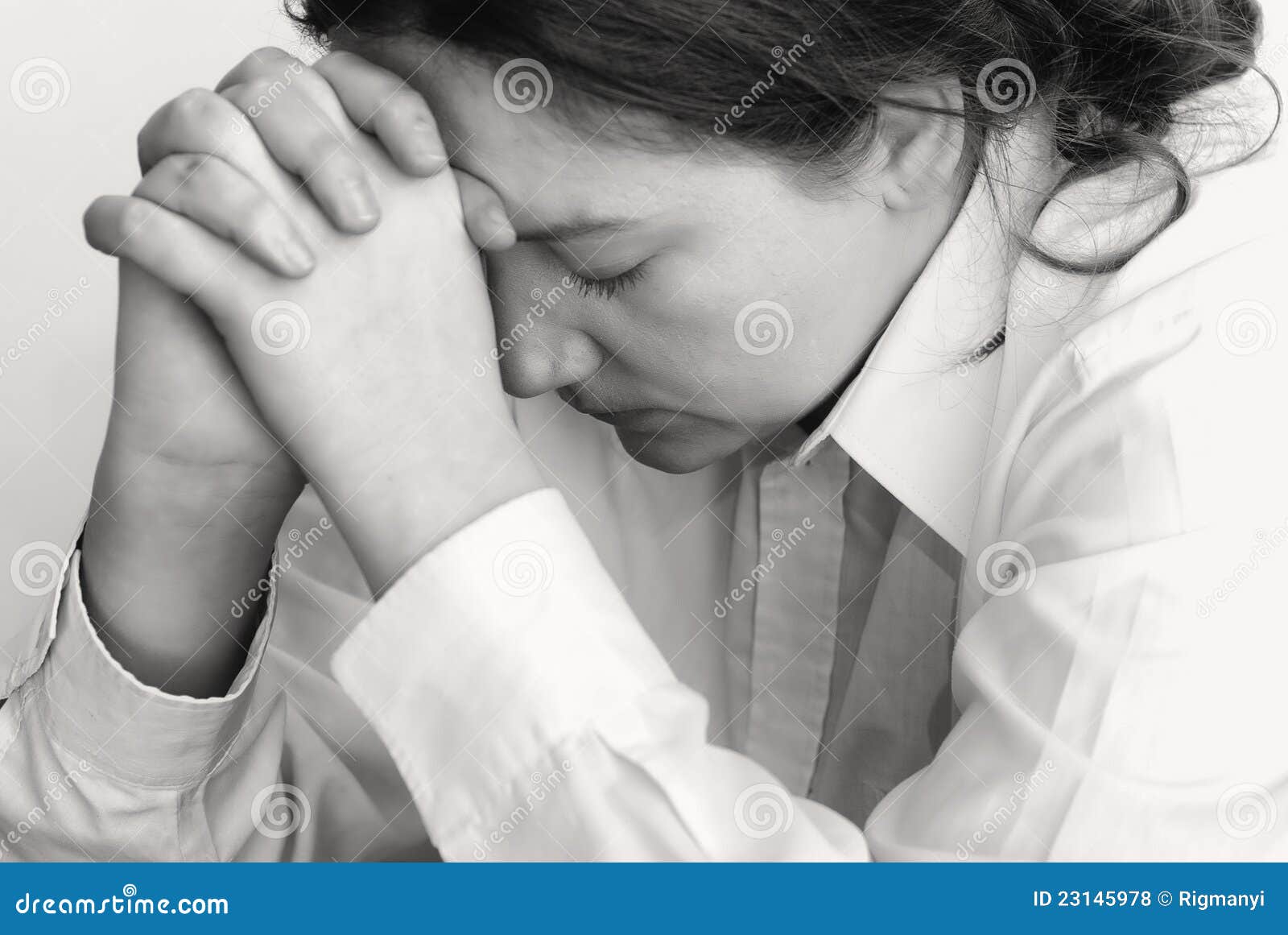 Desperate prayer stock photo. Image of female, caucasian - 23145978