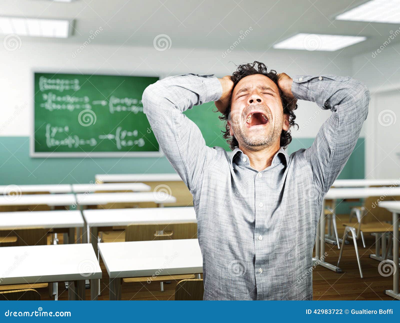 Desperate teacher stock photo. Image of student, desperate - 42983722