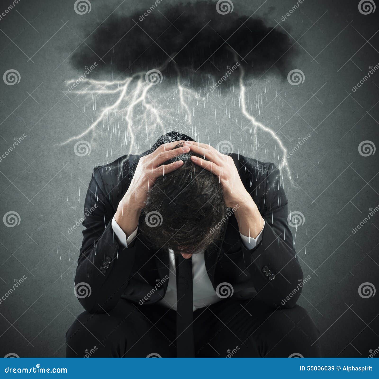 Desperate and Unlucky Businessman Stock Image - Image of businessman ...