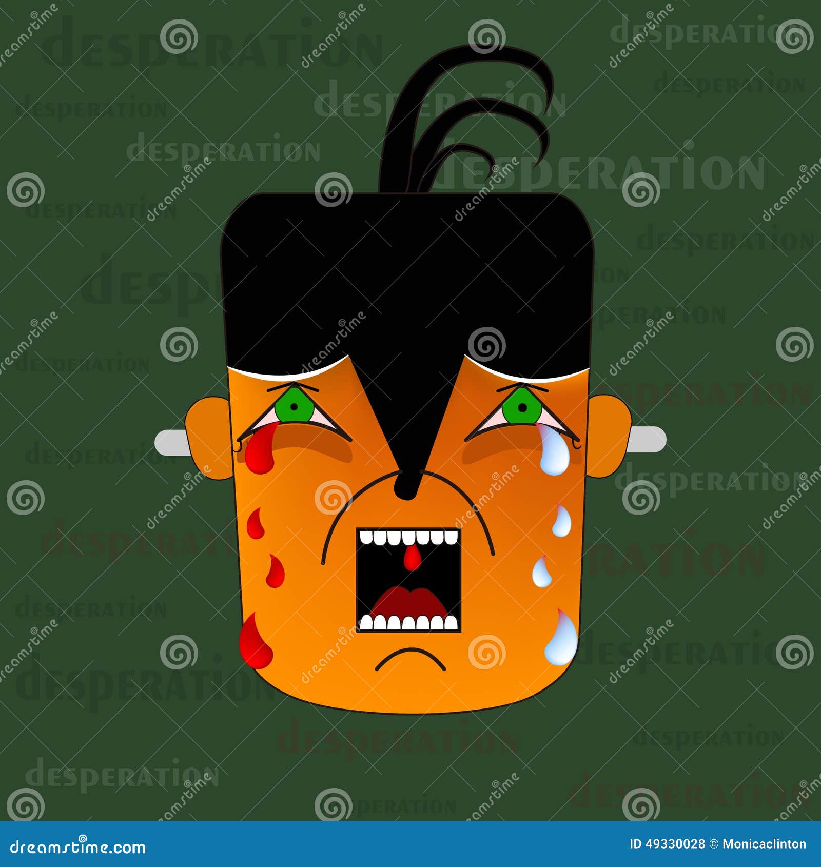 Desperation illustration stock illustration. Illustration of conflict ...