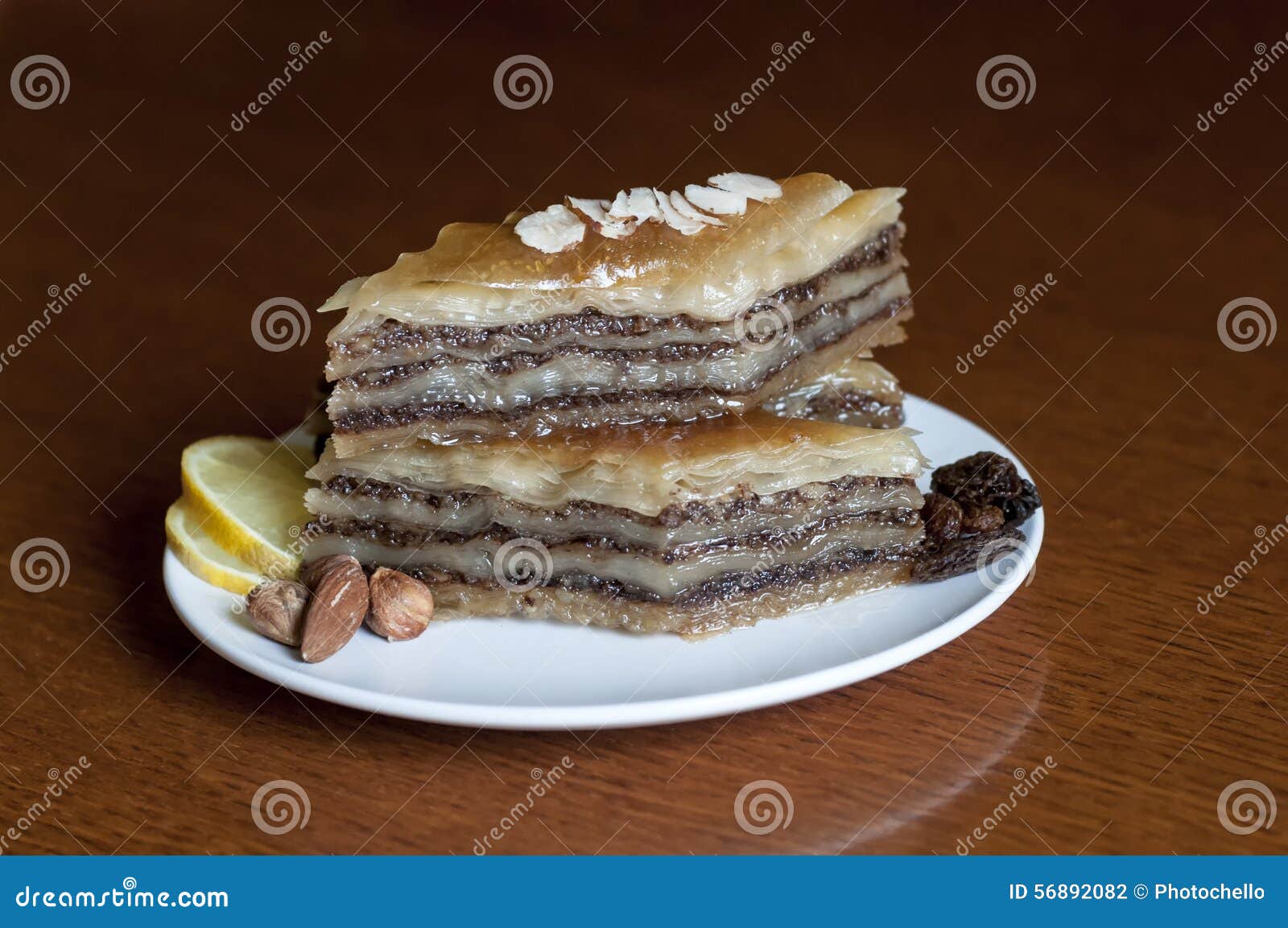 Dessert baklava stock photo. Image of gourmet, baklava - 56892082