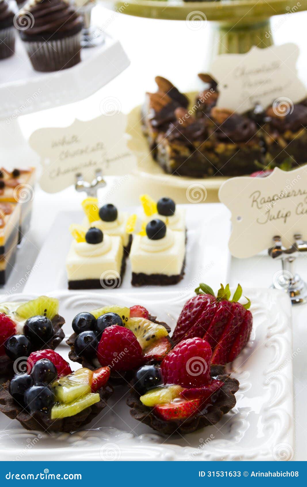 Dessert bar stock image. Image of cake, flat, decoration - 31531633