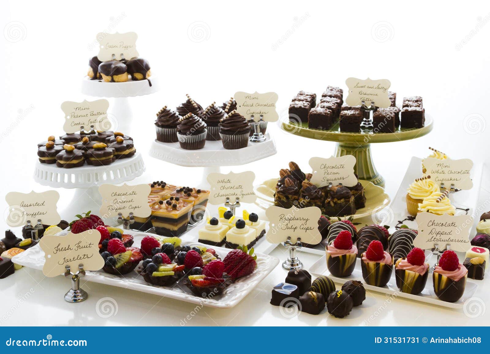 Dessert bar stock image. Image of gourmet, food, indulgence - 31531731