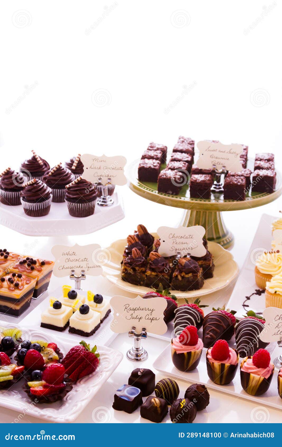 Dessert bar stock photo. Image of sweets, pastry, cake - 289148100