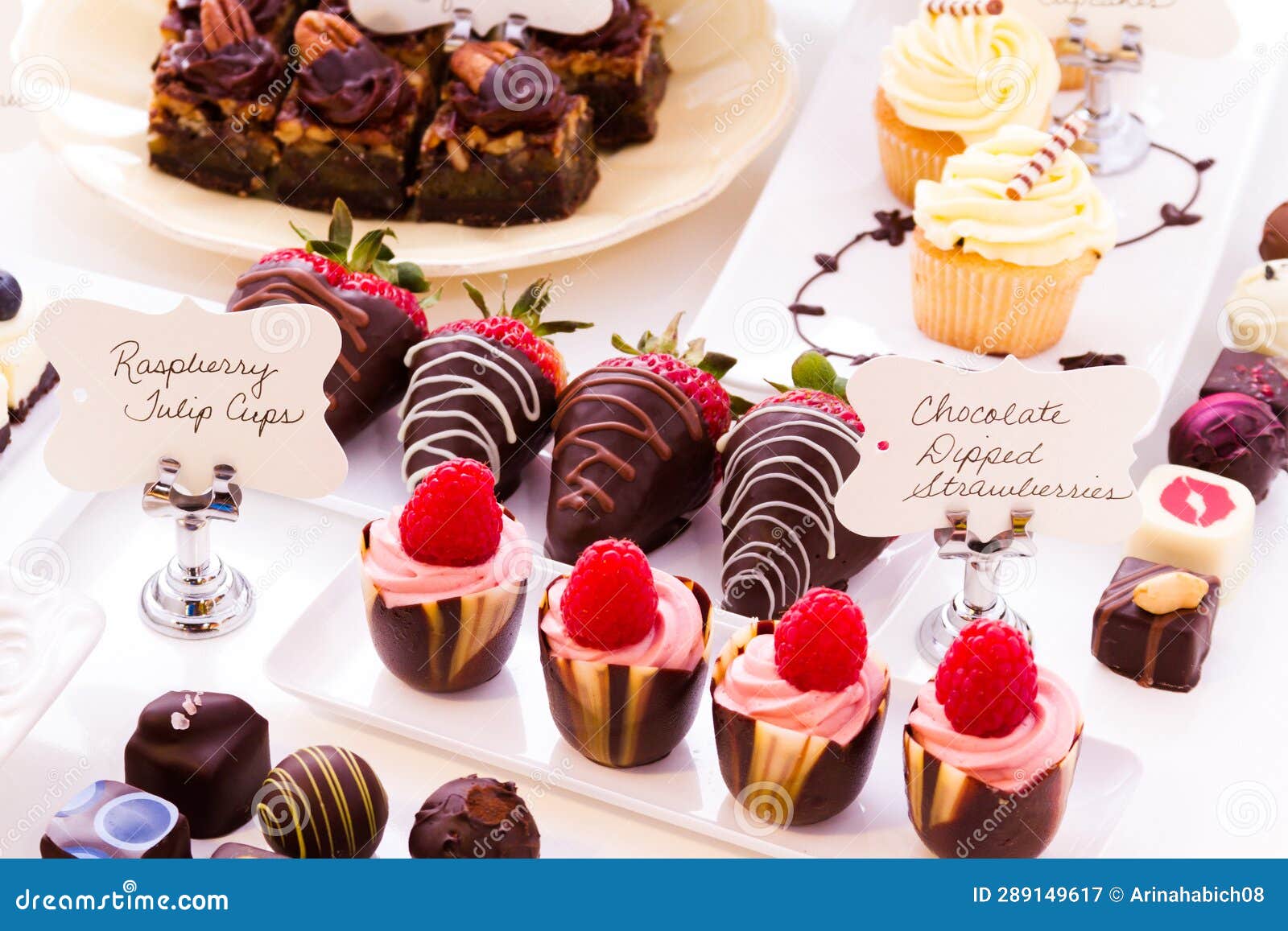 Dessert bar stock image. Image of food, assorted, dessert - 289149617