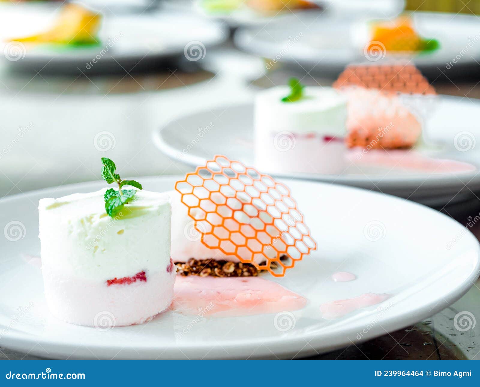 Dessert with Beautiful Platting. Stock Photo - Image of beautiful ...