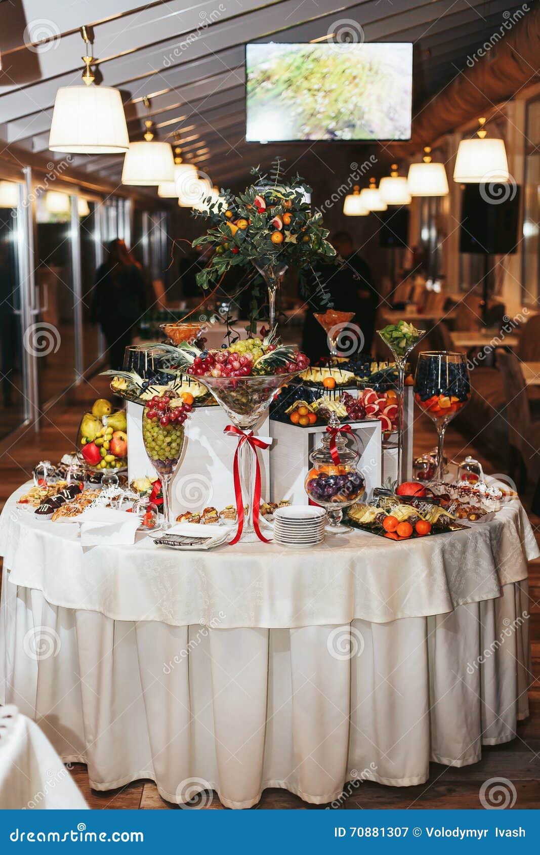 Dessert Buffet Arrangement for a Dinner Stock Image - Image of ceremony ...
