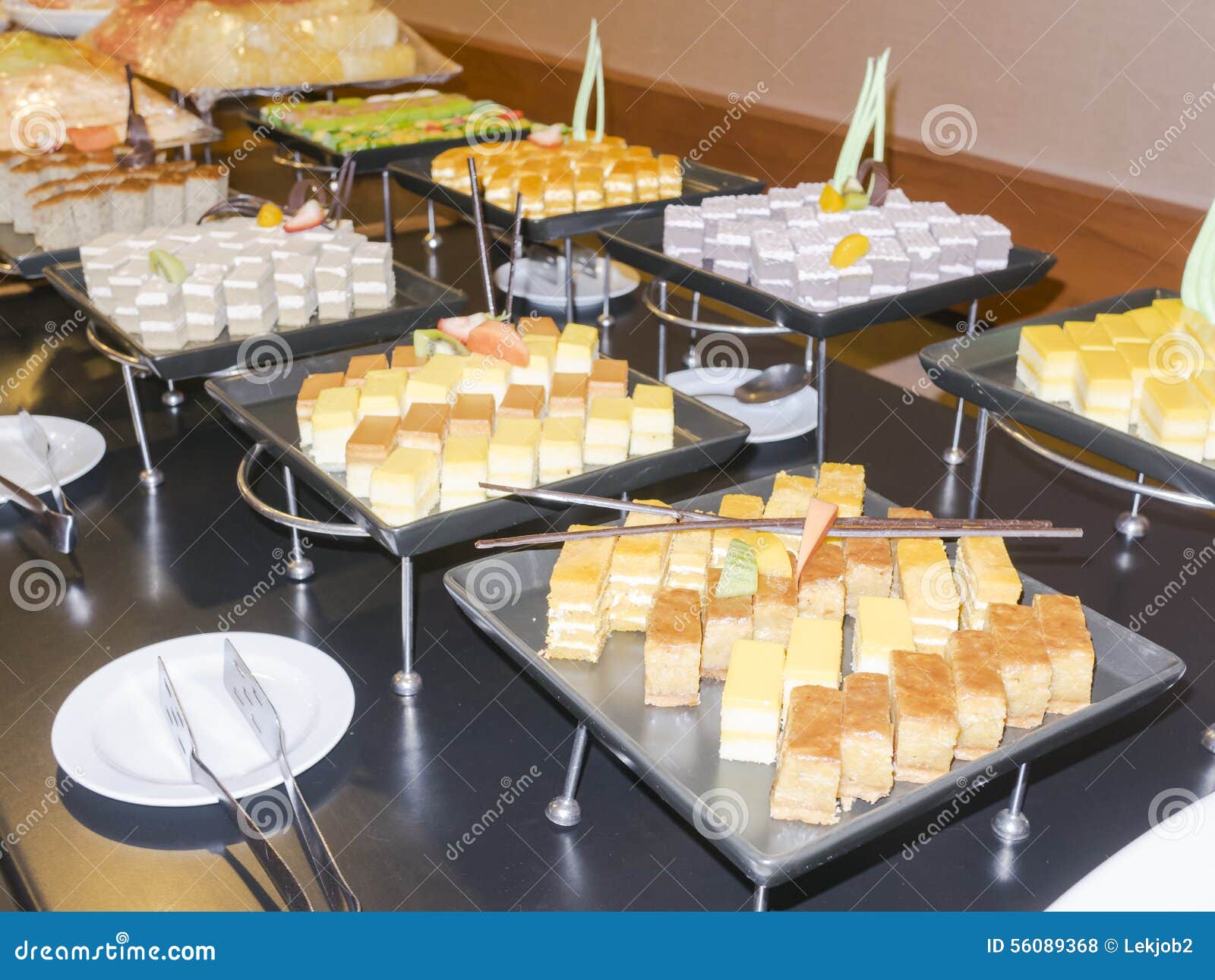 Dessert buffet stock photo. Image of cake, fruit, setup - 56089368
