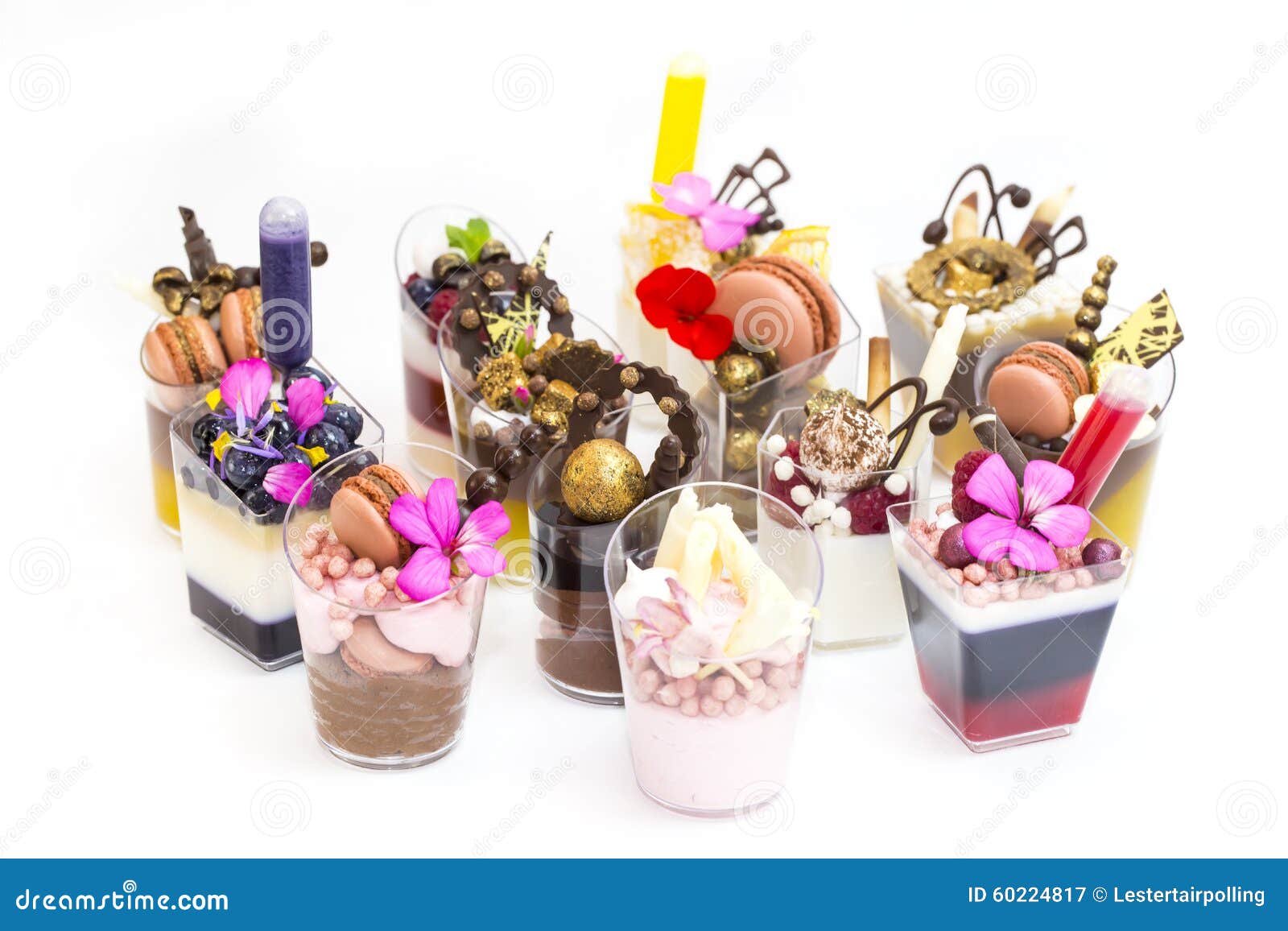 Dessert Canapes stock image. Image of pastries, food - 60224817