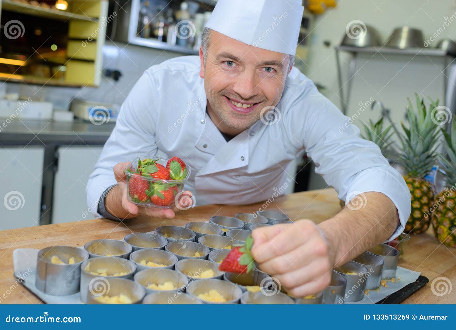 Dessert chef at work stock image. Image of pastry, delicacy - 133513269